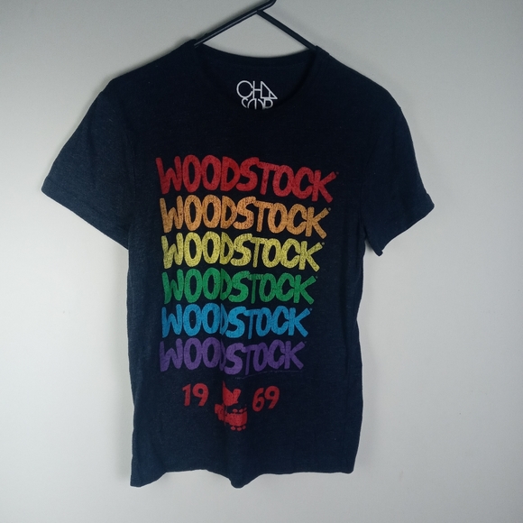 Chaser | Tops | Chaser Woodstock 969 Rainbow Logo Tee Size M | Poshmark